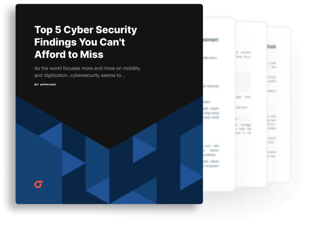Top 5 cyber security findings you shouldn't miss | Appknox Infographic